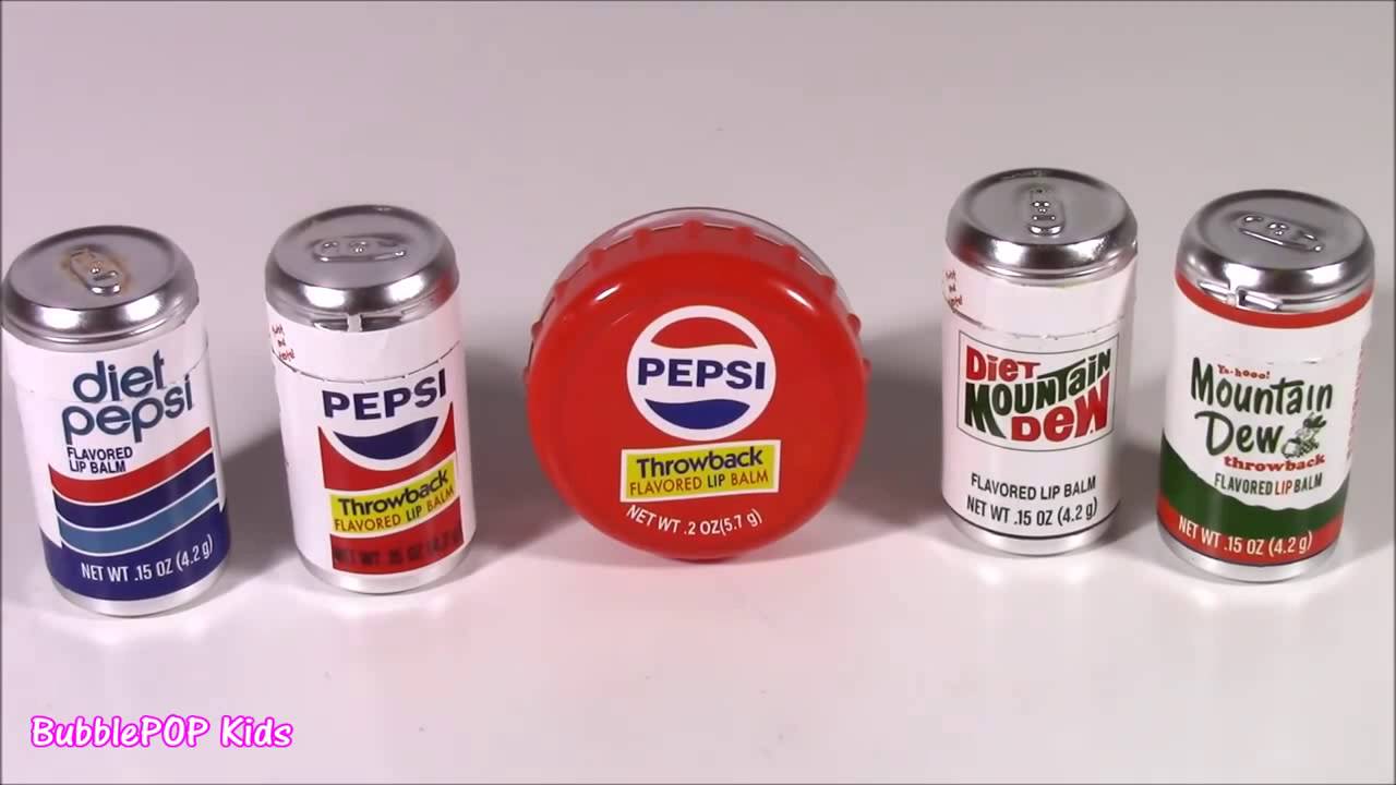 Lip Balm BONANZA 13l! Hello KItty JUMBO Beanie Boos PEPSI Cans Chips ...