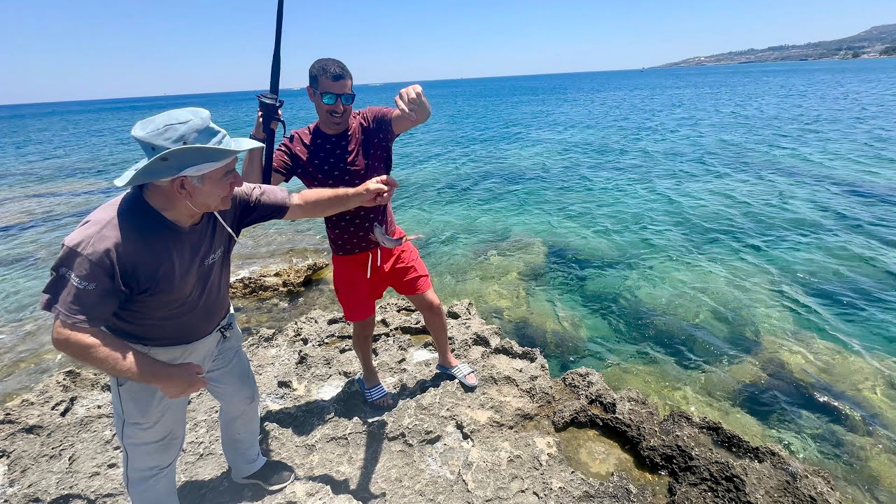 Fishing with locals in Rhodos! i did NOT expect this - YouTube