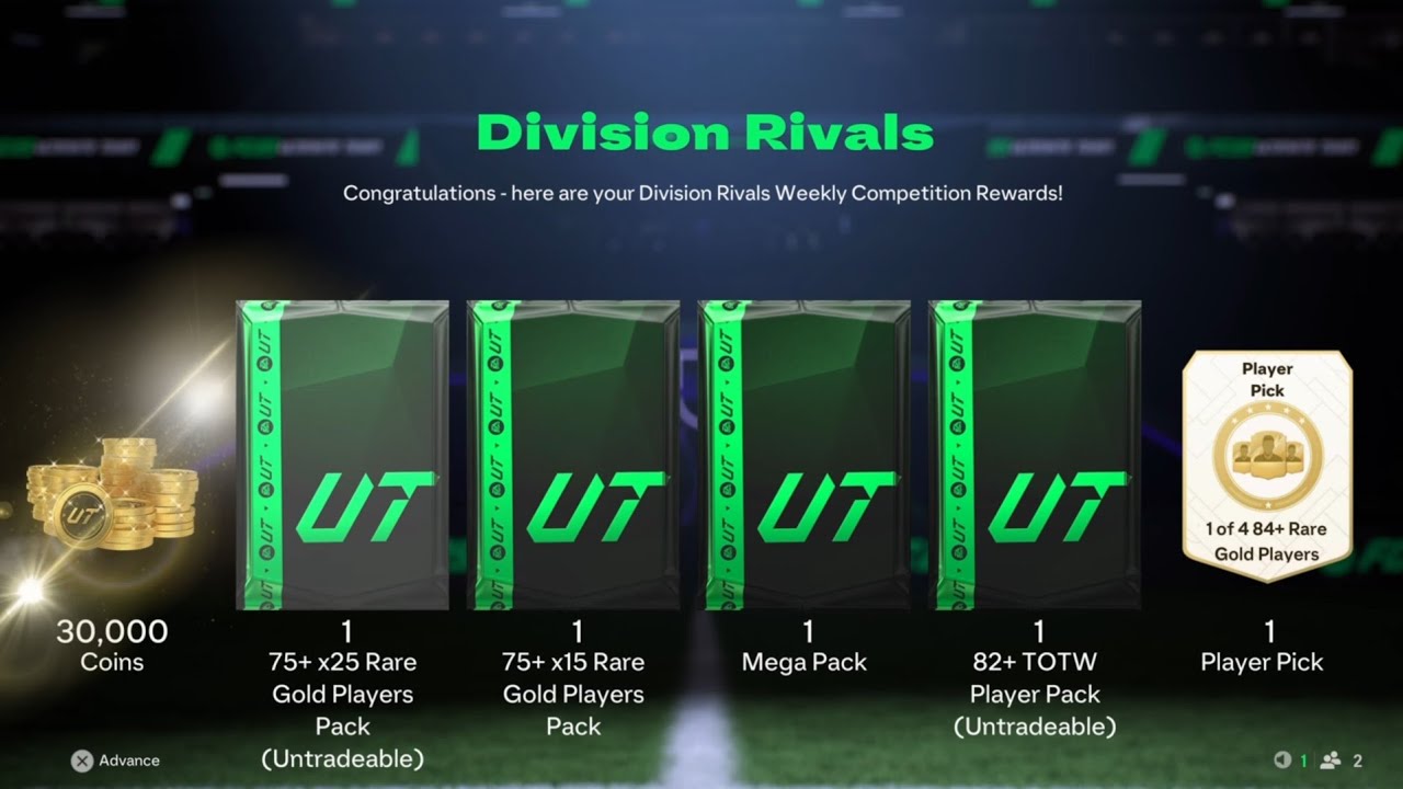 Division Rivals Reward RTTF Time Pack opening EAFC 25 ultimate team ...