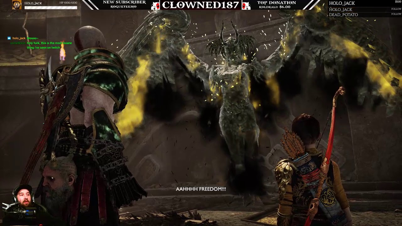 Valkyrie GUNNR Blindfolded! | Give Me God of War | World First/No ...