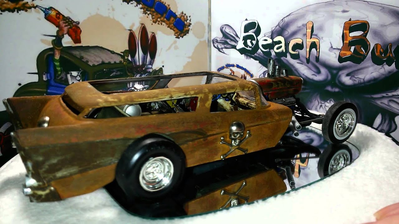 57 chevy wagon rat rod build finished - YouTube