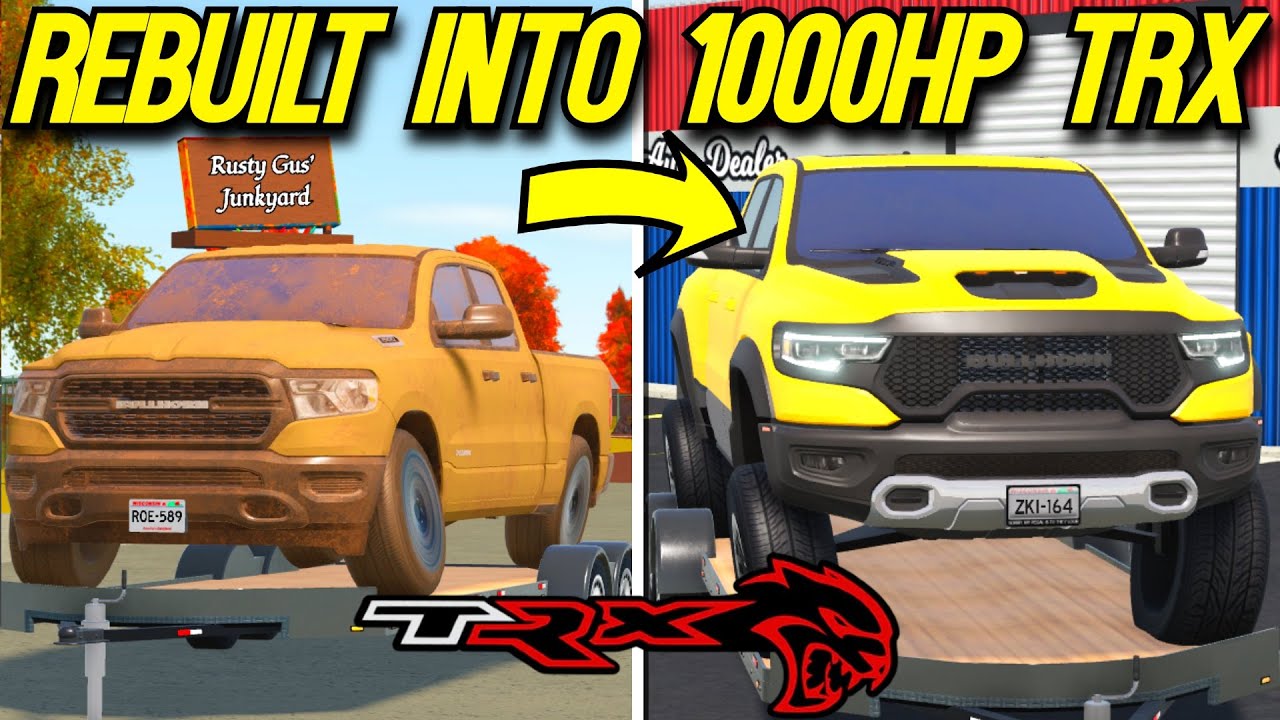 Roblox Roleplay - REBUILDING A RAM INTO A 1000HP TRX! - YouTube