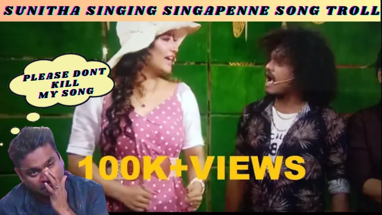 Cook with comali Sunitha singing Singapenne song | Pugal shock ...