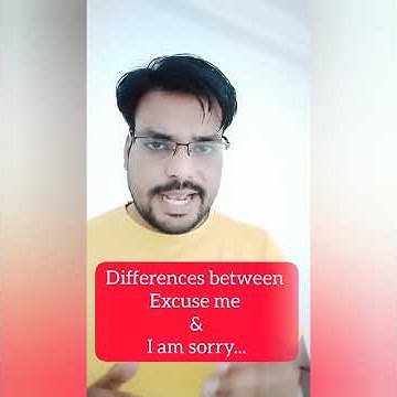 Differences Between Excuse me & I am sorry || सीखो Excuse me & I am sorry में क्या अंतर होता है ...