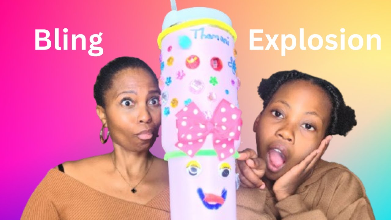 How to decorate your knock off Stanley cup - YouTube