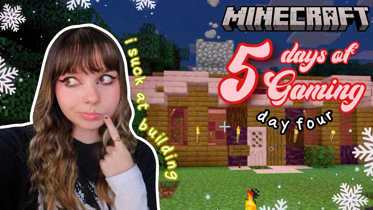 Let's play Minecraft (part 2)!! // 5 Days of Gaming (day four) 🎁 ️🎮🏡 ...