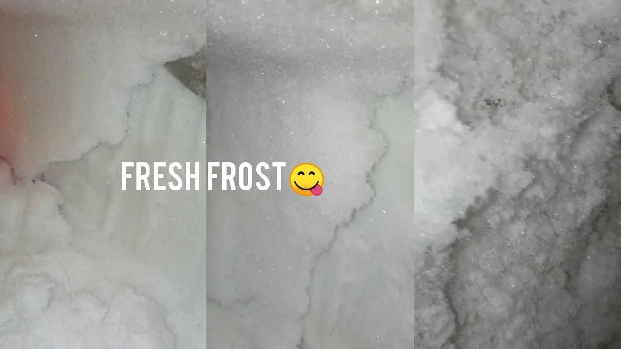 FRESH FROST SCRAPPING 😋.... THICK LAYER OF FROST JUST IN FEW DAYS ...