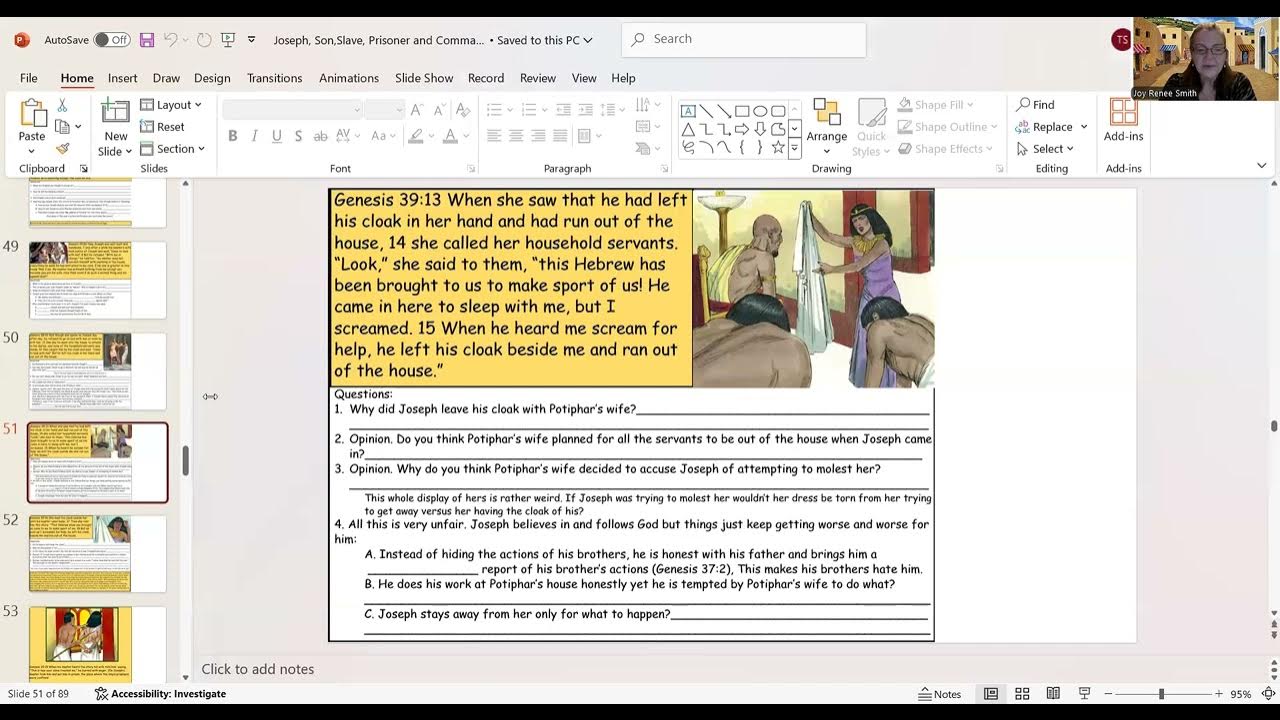 262. Joseph; Son, Slave, Prisoner and Commander-From Slave to Prisoner ...