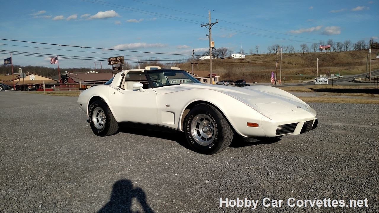 1979 White White Corvette 55K Original Miles For Sale - YouTube