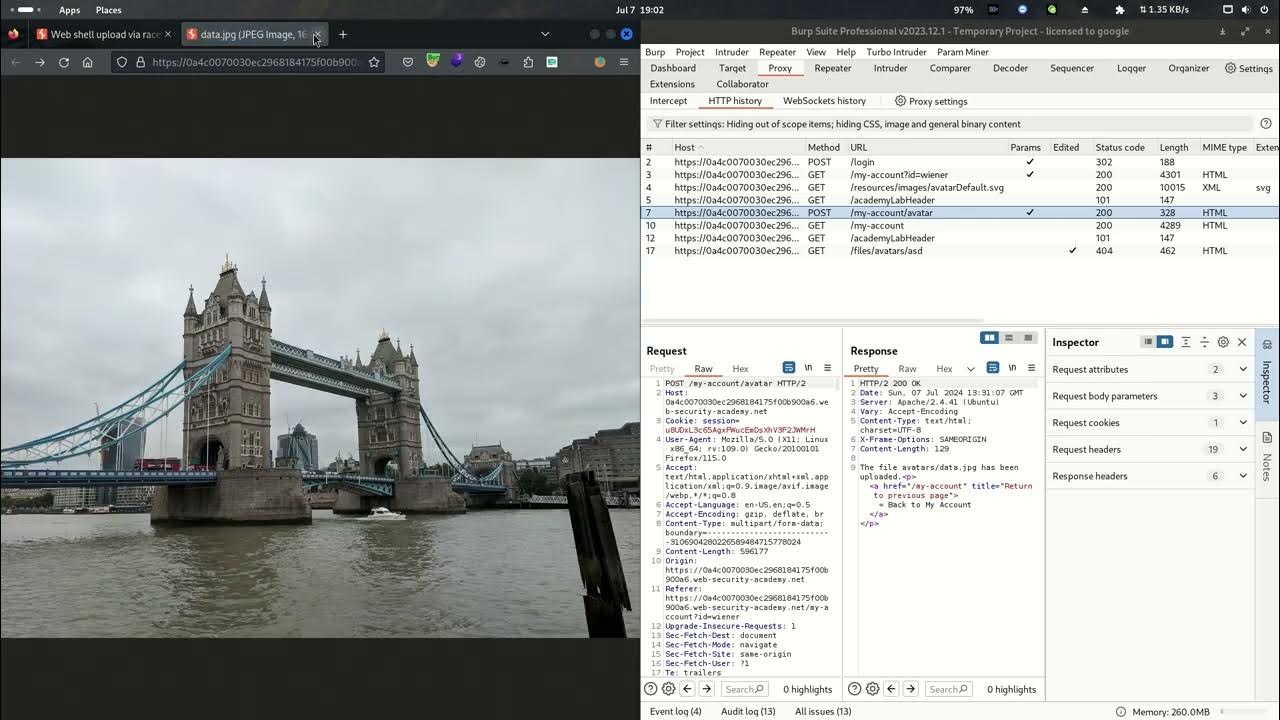 8.6 Lab: Web shell upload via race condition - YouTube