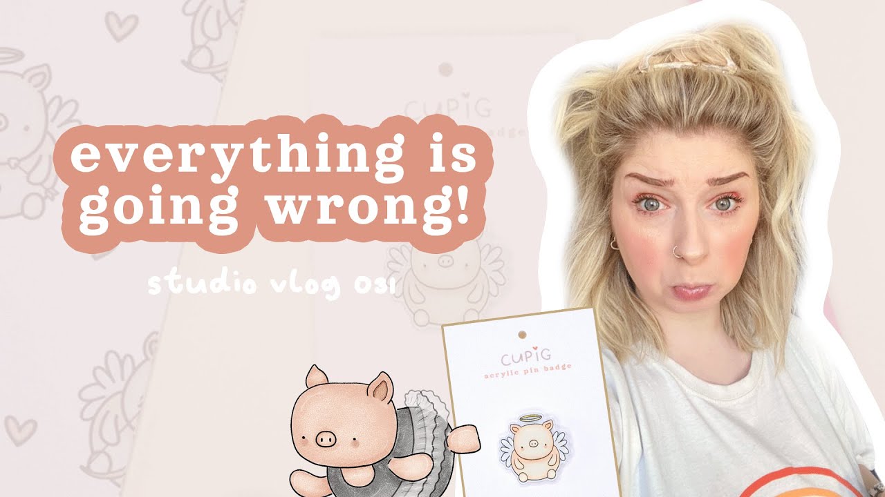 Studio Vlog #031 - Things Are Going Wrong In My Small Art Business - Making Stickers Goes Wrong ...