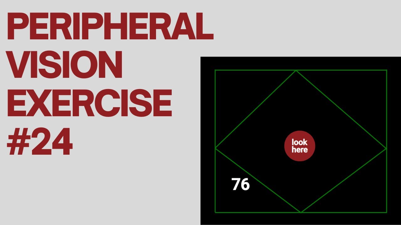 PERIPHERAL VISION EXERCISE | How to improve your eyesight [Training #24 ...