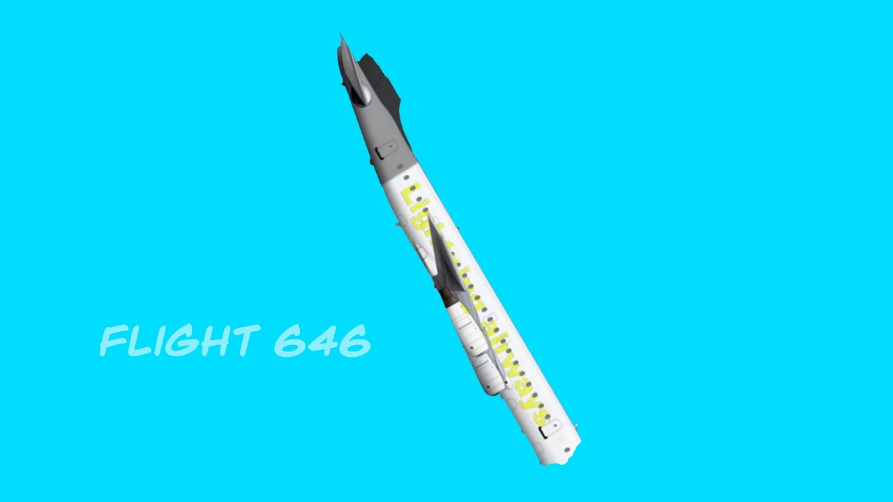 Lightning airways flight 646 - YouTube