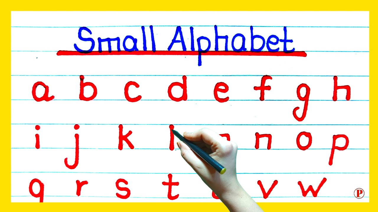 Small Letters a to z | abcd | Small Letters Writing | a for apple | a ...