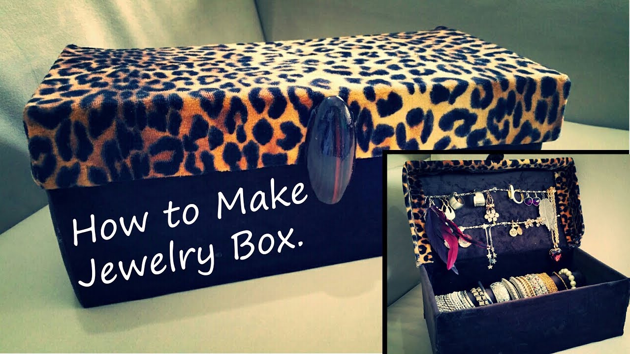 DIY - craft. How to Make Cardboard Jewelry Box/ cardboard storage box ...