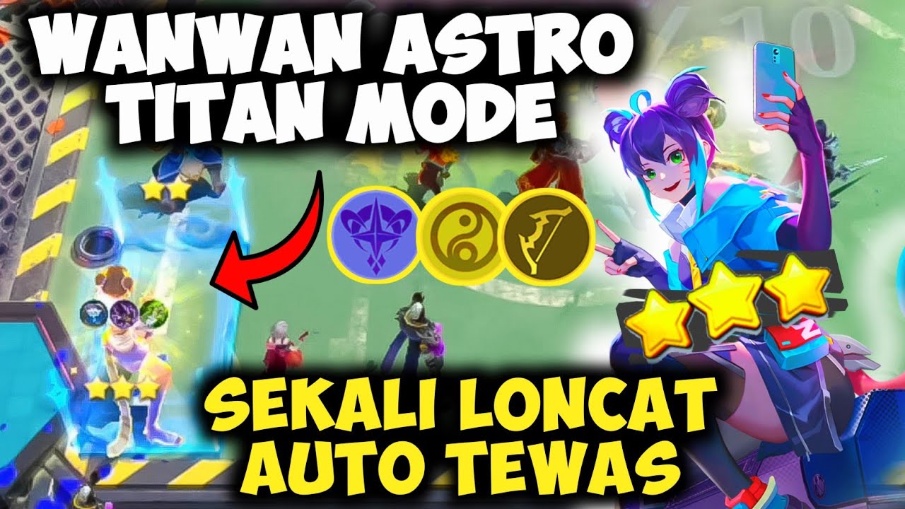 WANWAN ASTRO TITAN MODE SEKALI LONCAT AUTO TEWAS !! COMMANDER LING ...