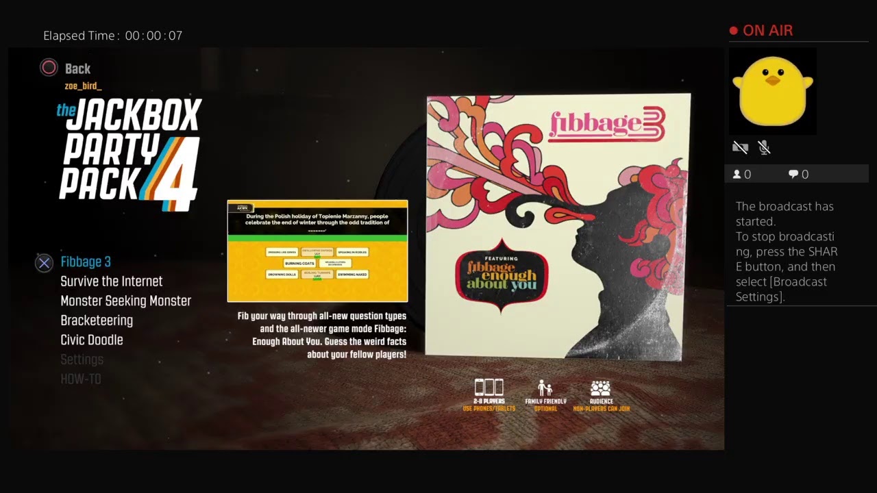 zoe_bird_'s Live PS4 Broadcast - YouTube