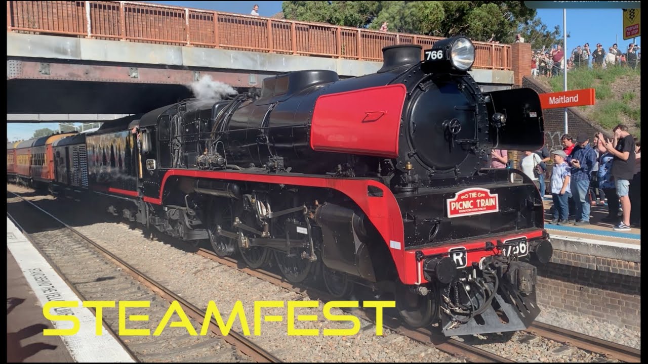 Hunter Valley Steamfest: Maitland, 3801, 5917, 6029 & R766 in action ...