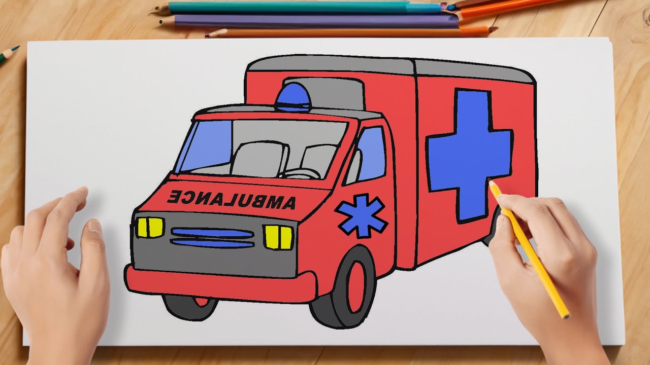 Red Ambulance Drawing - Drawing Videos - Professional Drawings - YouTube