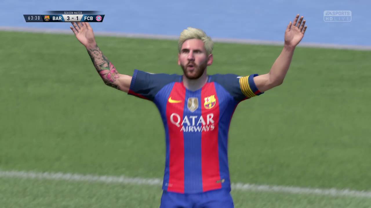 Messi being Messi on Fifa 17 - YouTube