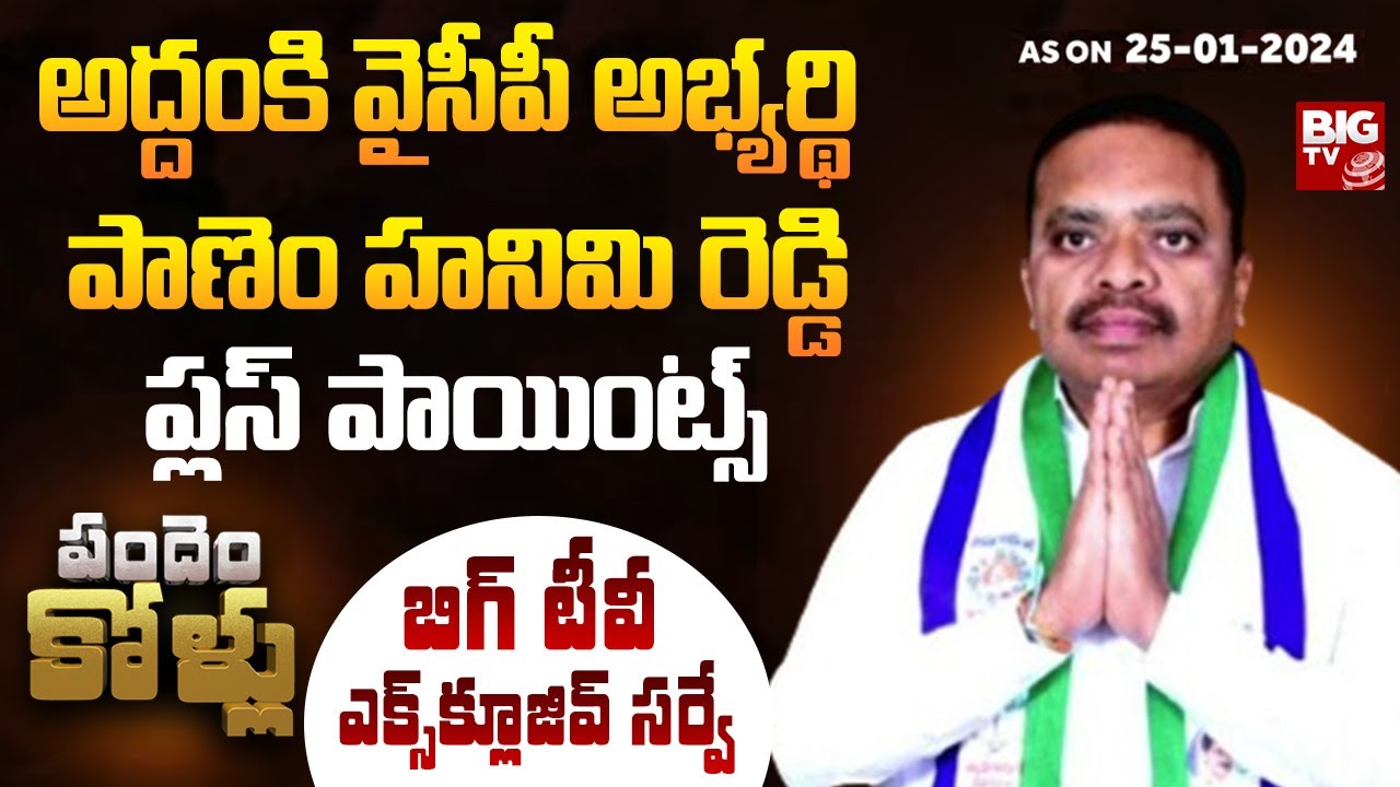 Addanki YCP MLA Candidate Panem Hanimi Reddy Plus Points | BIG TV ...