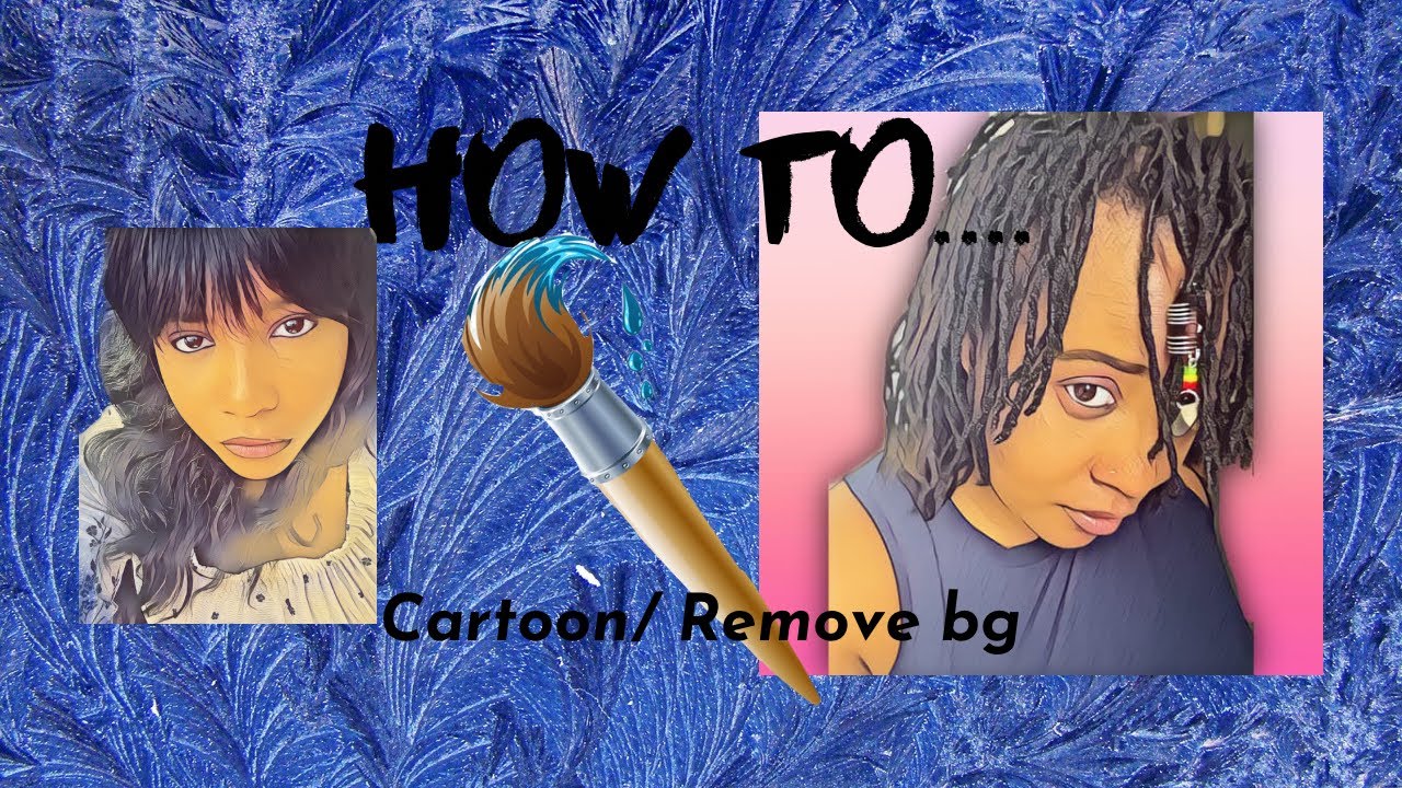 Easy how to cartoon/Remove Bg to pic using PicsArt - YouTube