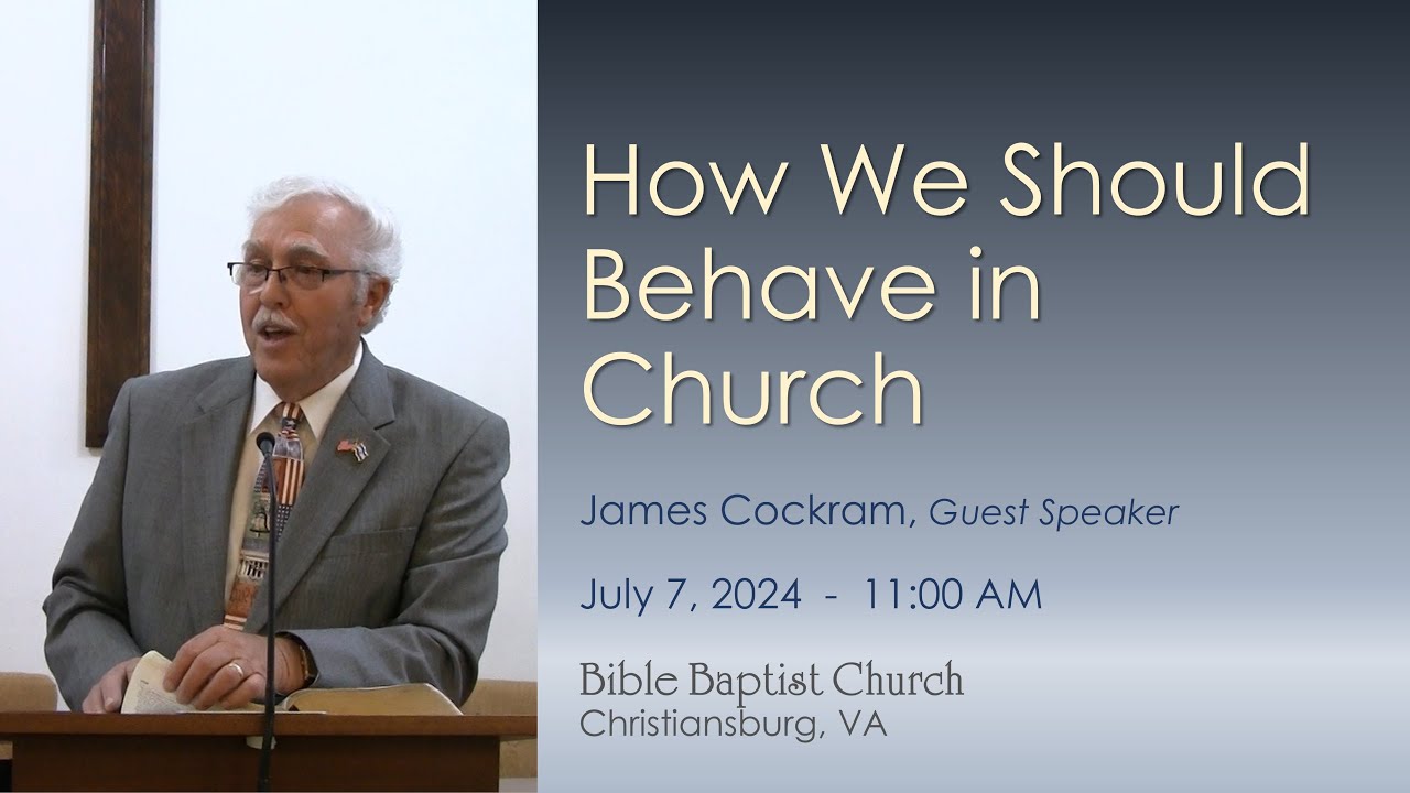 How To Behave In Church - Rev. James Cockram - YouTube