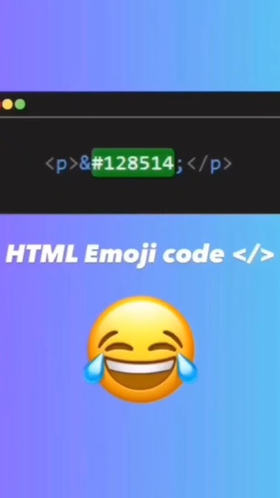 Html emoji #trending #codeing #shortviral #webdevelopment #codecoding #html #emoji - YouTube