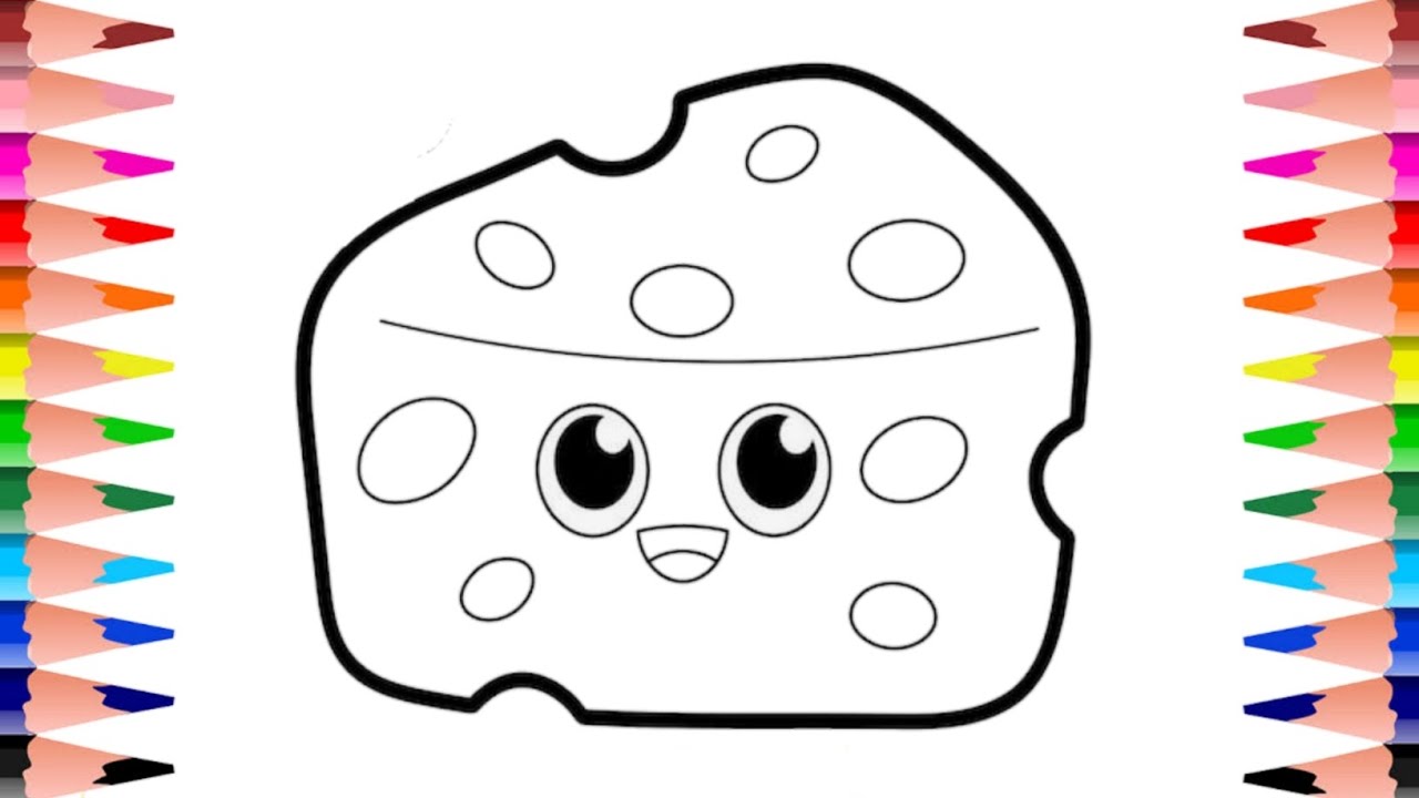 Mewarnai Keju // coloring cheese - YouTube