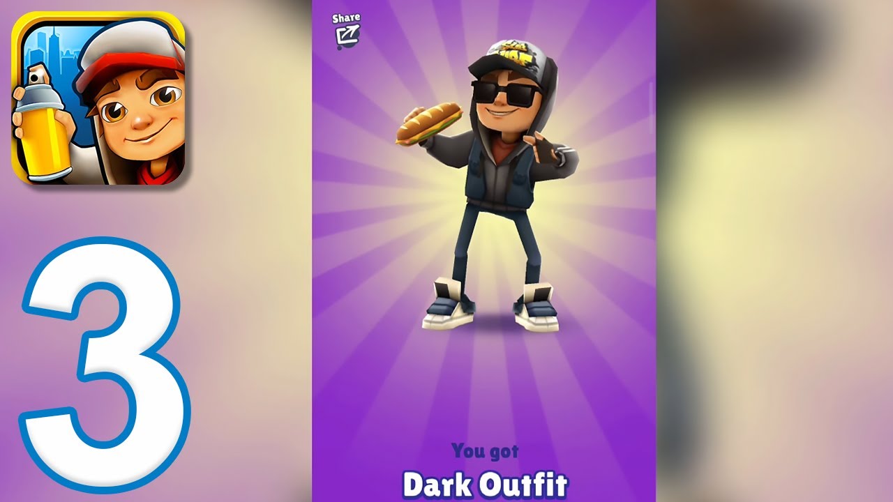 Subway Surfers - Gameplay Walkthrough Part 3 - Jake Dark Outfit (iOS ...
