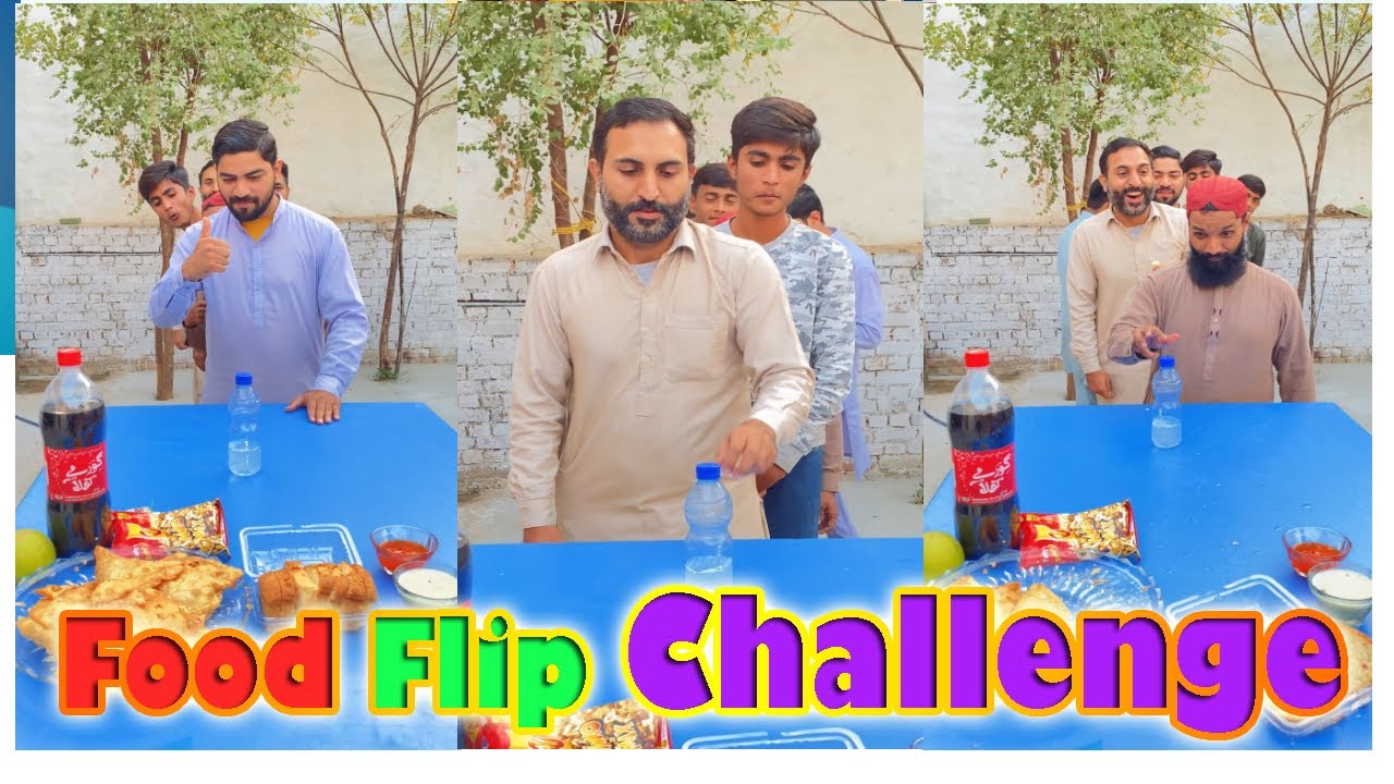 Food Flip Challenge And Win Food | bottle flip food challenge 😲 || Food ...