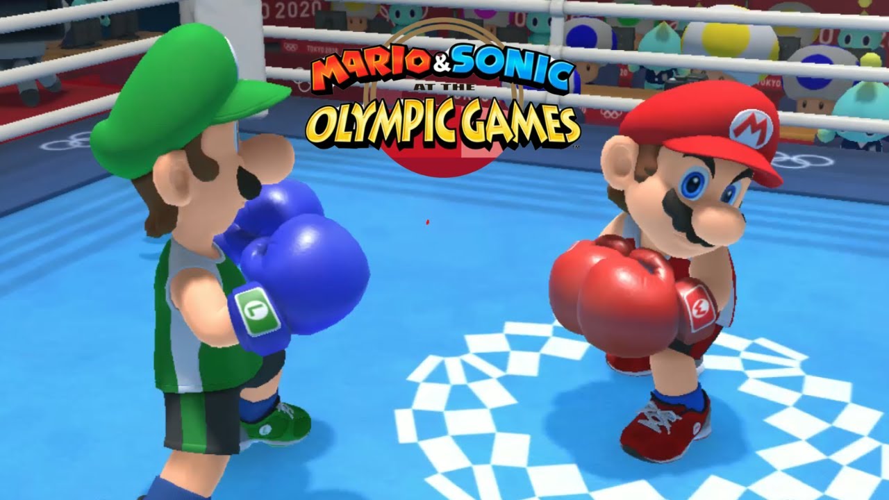 Mario & Sonic At The Olympic Games Tokyo 2020 Boxing Gameplay Luigi VS ...