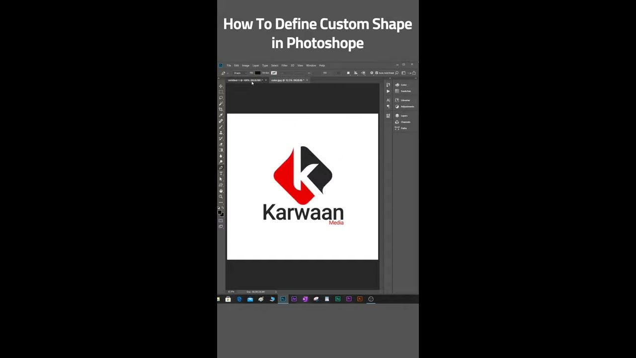 How To Define Custom Shape In Photoshope Shorts YouTube How To Define Custom Shape In Photoshope Shorts YouTube
