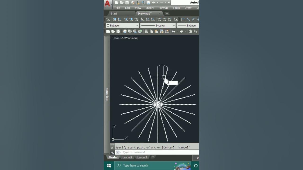 Autocad commands tutorial for beginners #shorts - YouTube