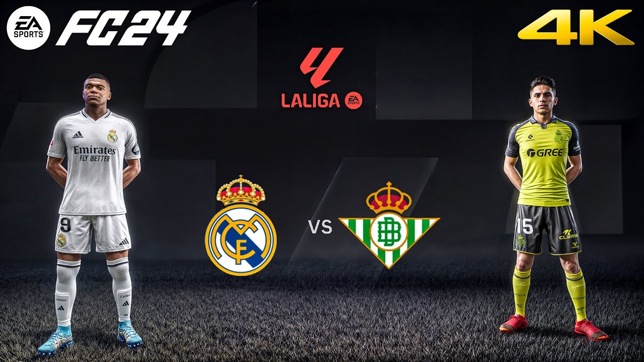 FC 24 - Real Madrid vs. Real Betis | La Liga 24/25 Full Match | 4K ...