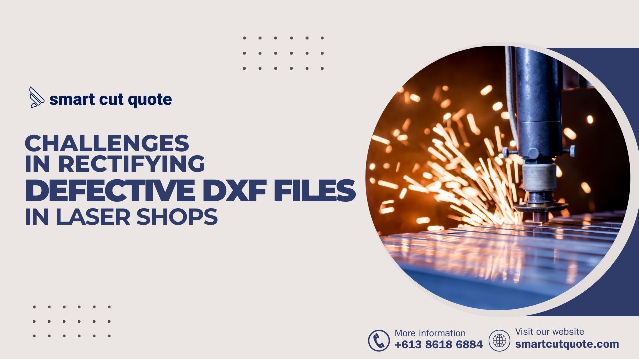 Challenges in Correcting DXF Files in Laser Shops-Smart Cut Quote - YouTube