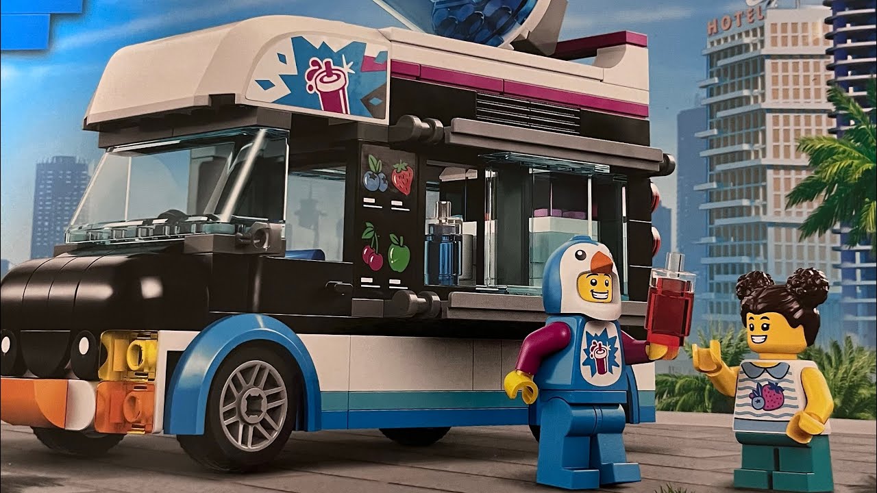 Lego van selling drinks - YouTube