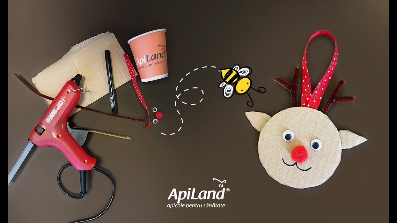 DIY Renul Rudolf | Atelierul ApiLand - YouTube