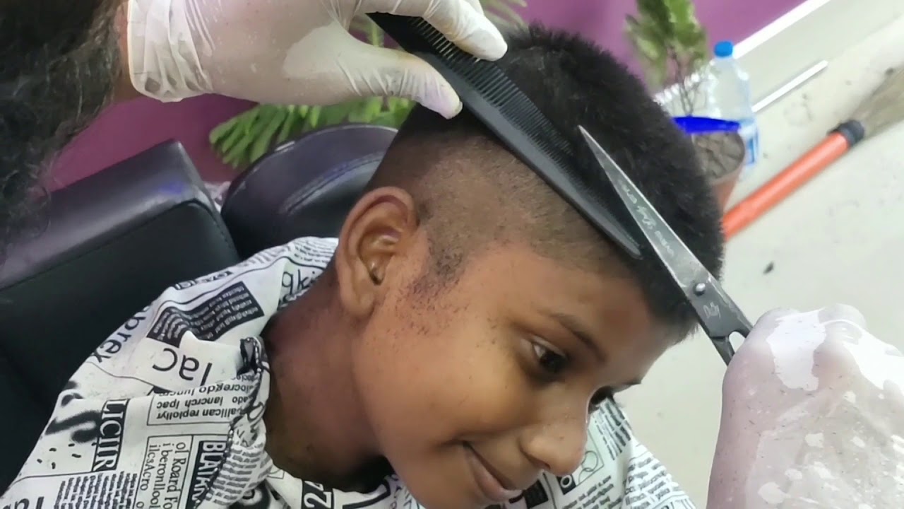 KIDE HAIR CUR //DOP FADE // TUTORIAL - YouTube