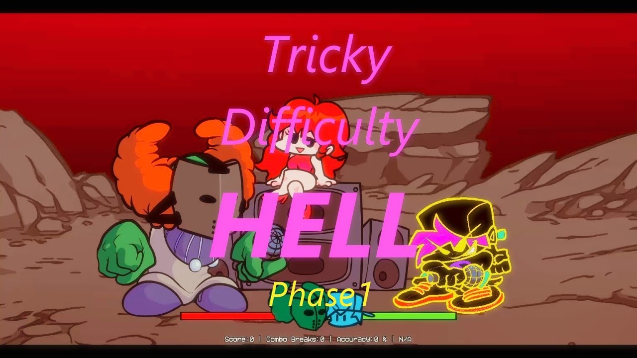 【FNF】Vs. Tricky Difficulty HELL Phase1 - YouTube