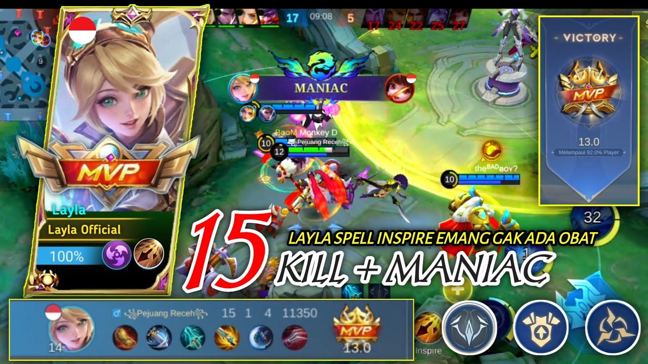 BEST BUILD LAYLA TERSAKIT SEASON TERBARU | LAYLA SPELL INSPIRE ...