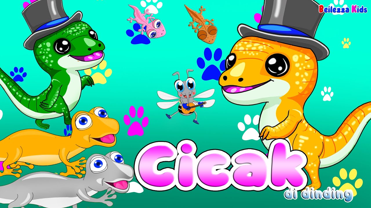 Cicaknya Warna Warni Lagu CICAK CICAK DIDINDING - YouTube