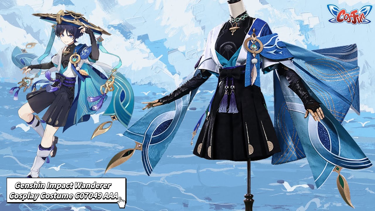 Dressing Tutorial: Genshin Impact Wanderer Cosplay Costume - YouTube