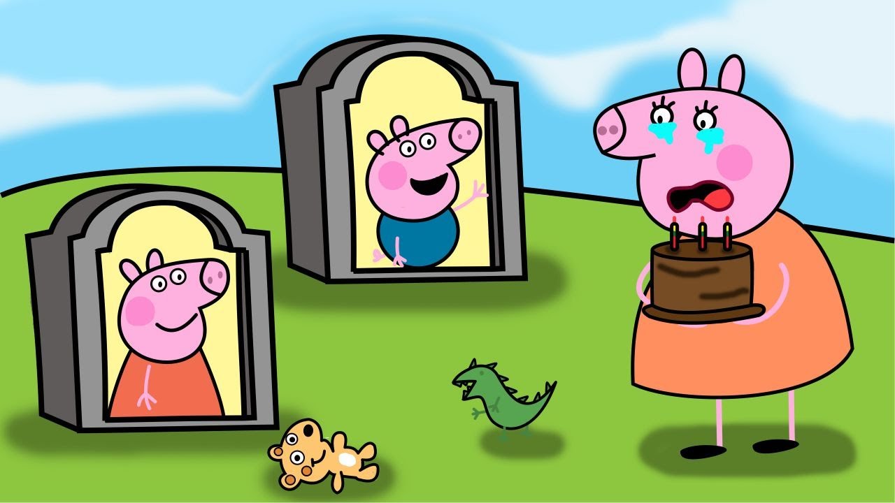 RIP, Peppa Pig and George Birthday - Peppa Pig Fanmade Coloring Story ...