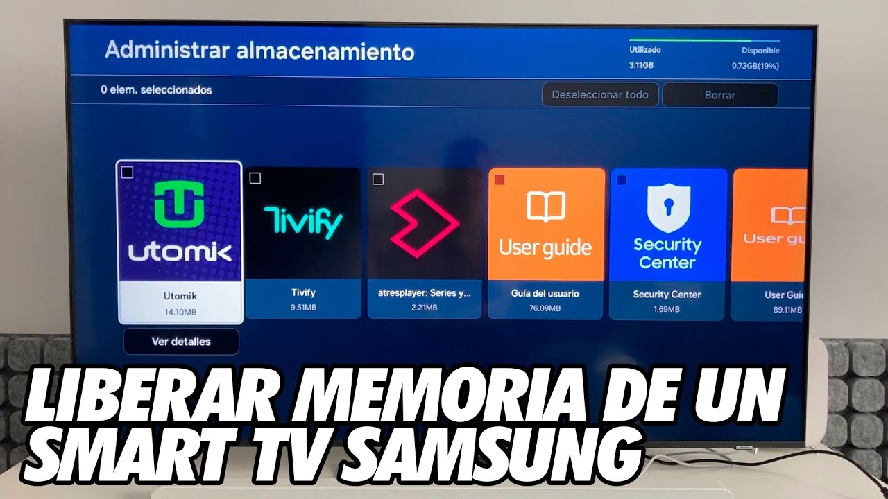 Como Liberar Memoria en un Smart TV Samsung - YouTube