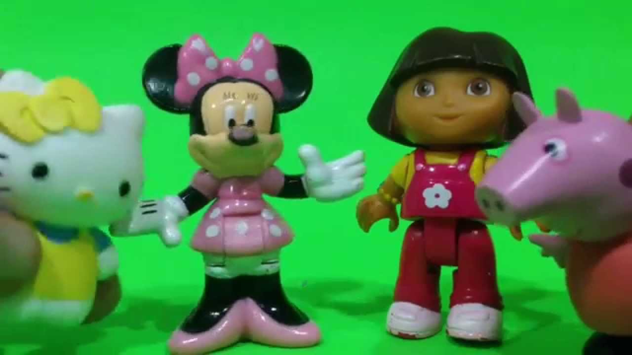 Peppa Pig, Hello Kitty y Minnie Mouse cantan a Dora la exploradora ...