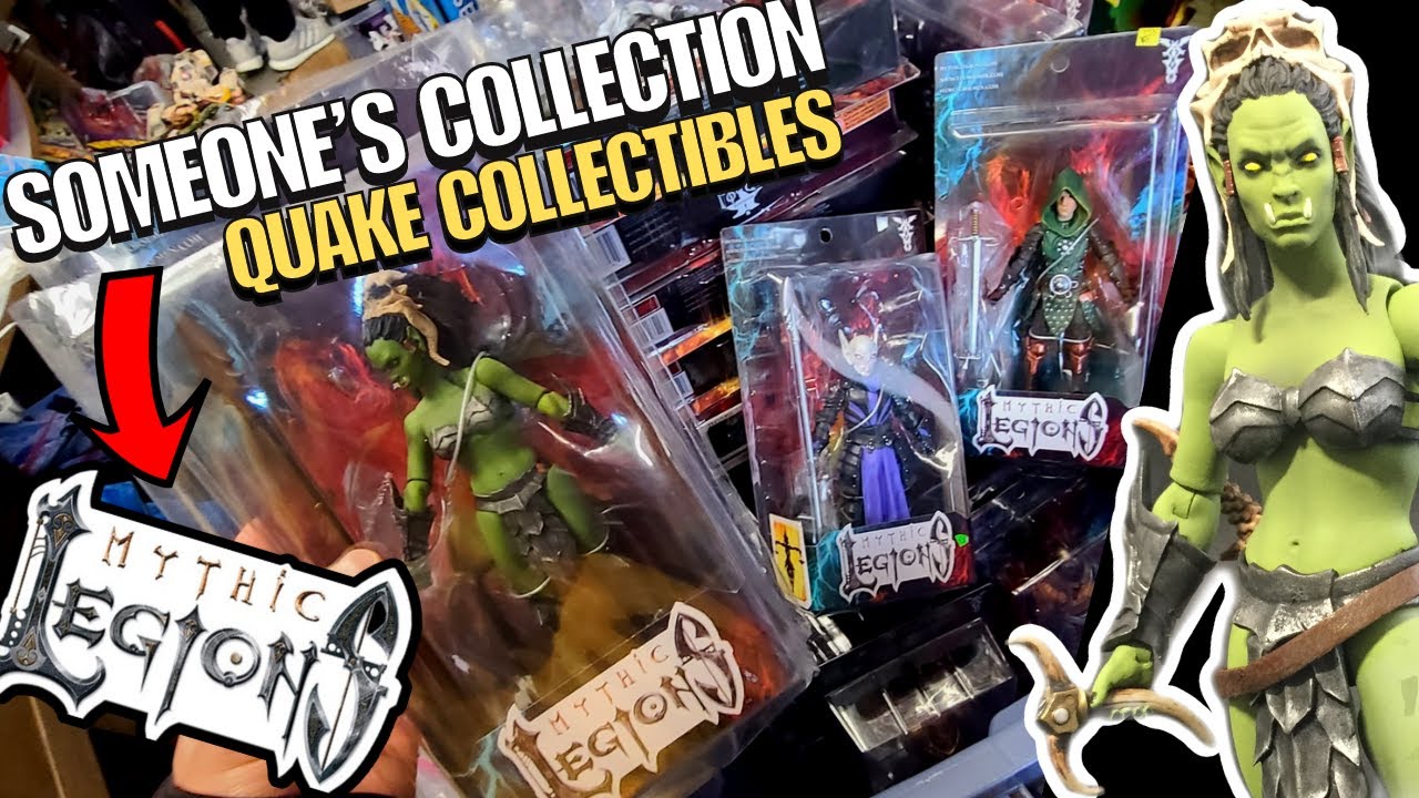 Toy hunting a Collection of action figures (mythic legions) - YouTube