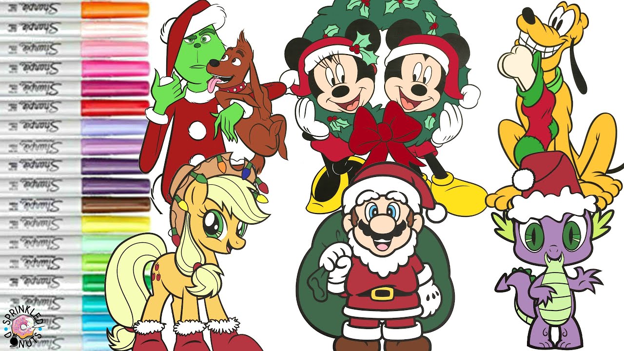 Christmas Coloring Book Compilation The Grinch My Little Pony Super ...