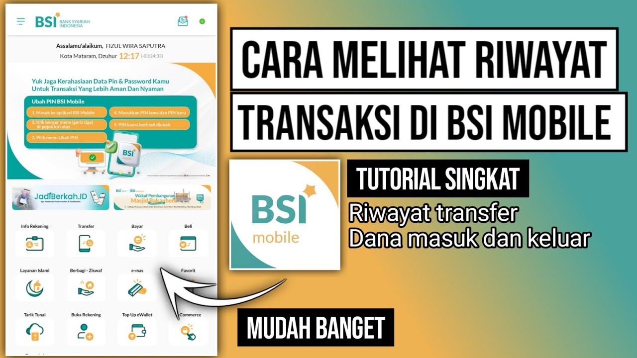 Cara melihat riwayat transaksi di BSI Mobile | Cara melihat riwayat ...