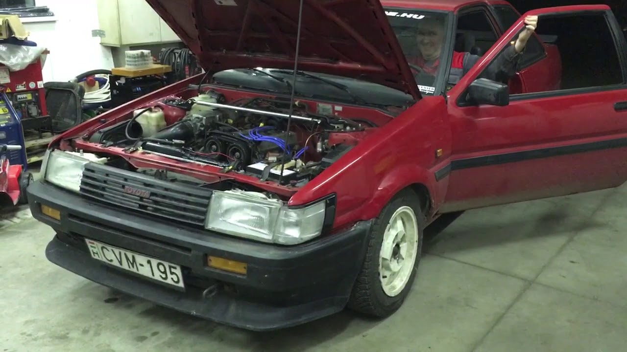 First start of ae86 - YouTube